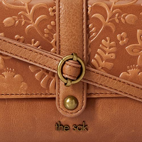 The Sak Womens Sequoia Extra Large Smartphone Crossbody, Tobacco Floral Embossed Ii, One Size US