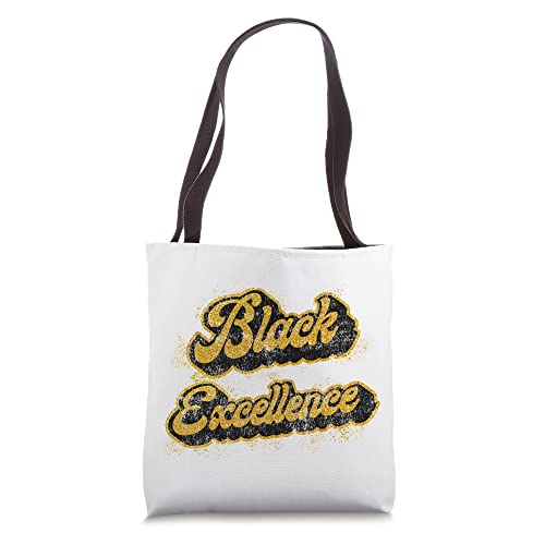 Black Girl Pride Excellence Retro Vintage Tote Bag