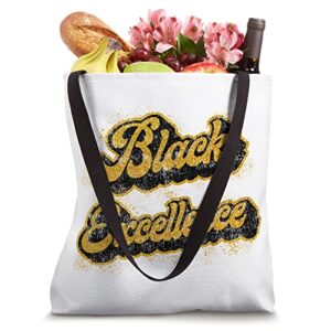 Black Girl Pride Excellence Retro Vintage Tote Bag