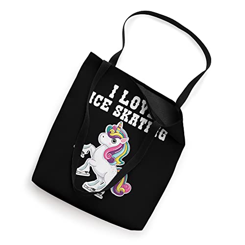 I Love Ice Skating Lover Funny Ice Skater Unicorn Love Skate Tote Bag