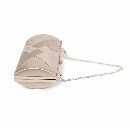 Lanpet Women's Evening Clutch Bags Silk Satin Party Handbags Bridal Wedding Purses with Tassel Pendant