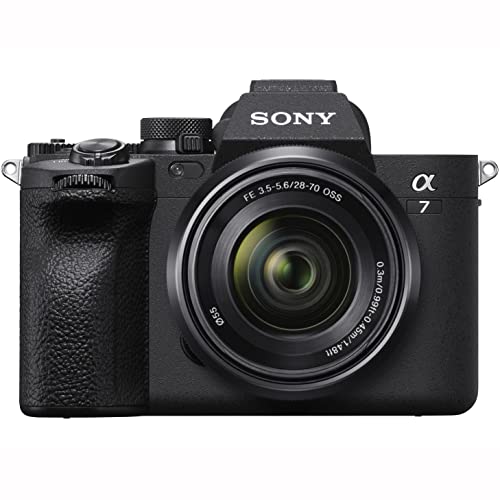 Sony a7 IV Mirrorless Full Frame Camera Body with 28-70mm F3.5-5.6 Lens Kit ILCE-7M4K/B Bundle with Deco Gear Photography Case + Tripod + Extra Battery, Dual Charger, Software and Accessories