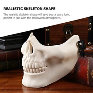 SOIMISS 4Pcs Halloween Scary Skeleton Cosplay Party Prop Horror Realistic Halloween Skull Halloween Decorations