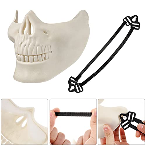 SOIMISS 4Pcs Halloween Scary Skeleton Cosplay Party Prop Horror Realistic Halloween Skull Halloween Decorations