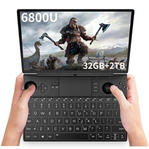 gpd win max 2 [amd ryzen 7 6800u-32gb+2tb] 10.1 inches mini handheld win 11 pc video game console gameplayer 1920x1200 touchscreen laptop tablet pc 2tb m.2 ssd storage