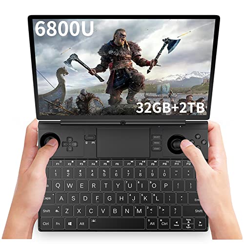 GPD Win Max 2 [AMD Ryzen 7 6800U-32GB+2TB] 10.1 Inches Mini Handheld Win 11 PC Video Game Console Gameplayer 1920X1200 Touchscreen Laptop Tablet PC 2TB M.2 SSD Storage