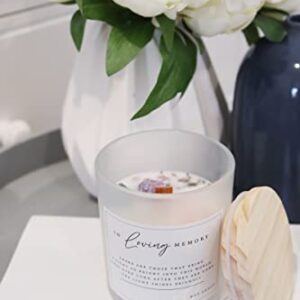 ev&co Pure Soybean Wax Scented Memorial Candle. in Loving Memory in Remembrance of Your Loved One. Sympathy