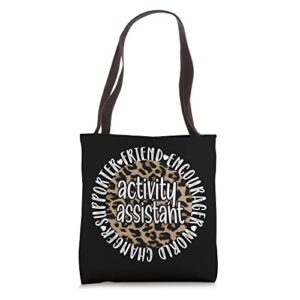 activity assistant appreciation activities assistant tote bag