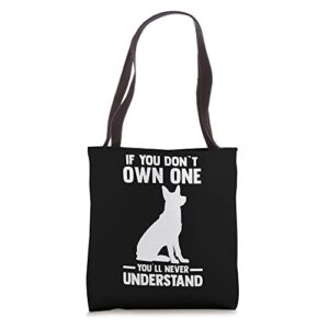 dog german shepherd tote bag