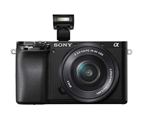 Sony Alpha A6100 Mirrorless Camera with 16-50mm Zoom Lens, Black (ILCE6100L/B)