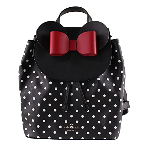 Kate Spade New York x Disney Minnie Mouse Black Polka Dot Leather Backpack