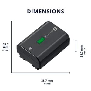 Sony NPFZ100 Z-Series Rechargeable Camera Battery (Two-Pack) with Dual Charger Bundle (3 Items) - More Power for Longer Shooting Times