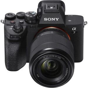 Sony a7 IV Mirrorless Camera with 28-70mm Lens + 64GB Extreme Pro SD Card + Camera Bag