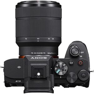 Sony a7 IV Mirrorless Camera with 28-70mm Lens + 64GB Extreme Pro SD Card + Camera Bag