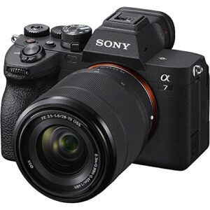 Sony a7 IV Mirrorless Camera with 28-70mm Lens + 64GB Extreme Pro SD Card + Camera Bag