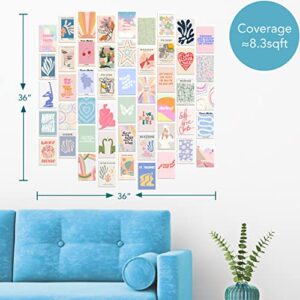 Cornerora Danish Pastel Wall Collage Kit - 50 PCS Danish Pastel Posters, Pastel Danish Room Decor, Matisse Wall Art Room Décor Pictures, Preppy Wall Collage Kit for Teen Girls