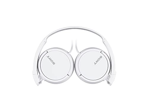 Sony ZX Series Wired On-Ear Headphones, White MDR-ZX110