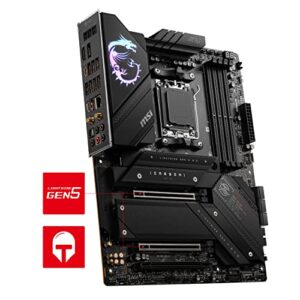 MSI MPG X670E Carbon WiFi Gaming Motherboard (AMD AM5, DDR5, PCIe 5.0, SATA 6Gb/s, M.2, USB 3.2 Gen 2, Wi-Fi 6E, HDMI/DP, ATX)