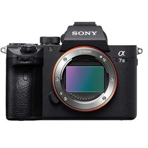 Sony Alpha a7III Full-Frame 4K UHD Mirrorless Digital Camera with 28-70mm Lens Bundle with Camera Bag + Extra Battery + Filter Kit + Mac Software Kit + 32GB SD Card + SD Card Case + Cleaning Kit