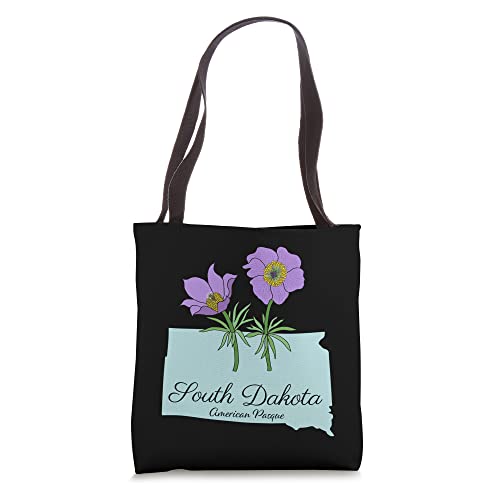 South Dakota American Pasque Flower Tote Bag