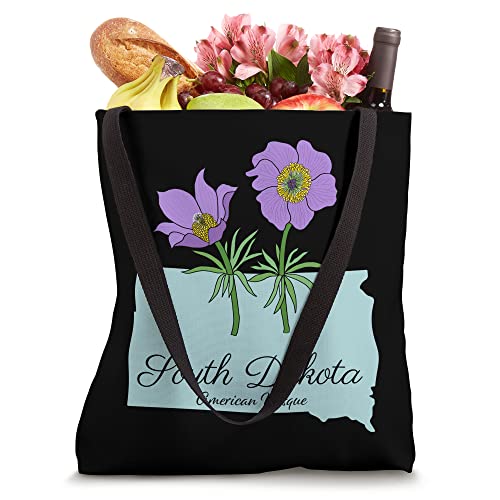 South Dakota American Pasque Flower Tote Bag