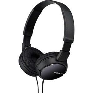 sony zx110 over-ear dynamic stereo headphones (black)