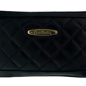 Pierre Cardin Navy Blue Leather Quilted Crossbody Bag for womens