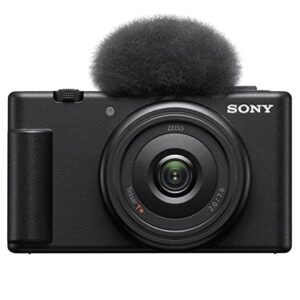 Sony ZV-1F Vlogging Camera, Black with ACCVC1 Vlogger Accessory Kit