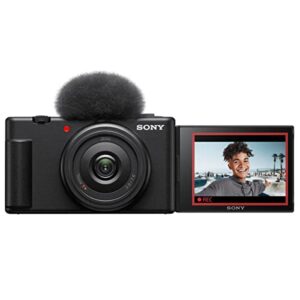 Sony ZV-1F Vlogging Camera, Black with ACCVC1 Vlogger Accessory Kit