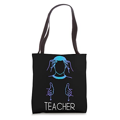 American Sign Language Teacher Pro Interpreter Gifts Apparel Tote Bag