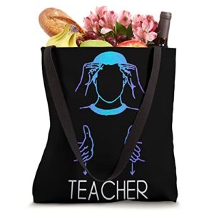 American Sign Language Teacher Pro Interpreter Gifts Apparel Tote Bag