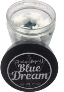 blue dream blueberry & cashmere scented potleaf shaped wax melts 420 stoner gifts