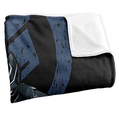 Marvel Black Panther Blanket, 36"x58", Wakanda Forever Blue, Silky Touch Super Soft Throw Blanket