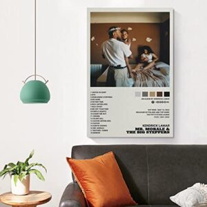 Kendrick Music Poster Lamar Mr. Morale & The Big Stepper Album Cover Poster Canvas Art Poster And Wall Art Print Bedroom Decor Posters 12x18inch(30x45cm)