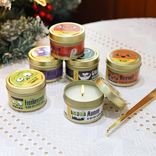 6 Pack Candles for Home Scented Aromatherapy Candles Gifts Set for Women Soy Wax Long Lasting Tin Can Jar Candles Gfit for Men, Women, Easter, Mother's Day, Holiday, Birthday, Present