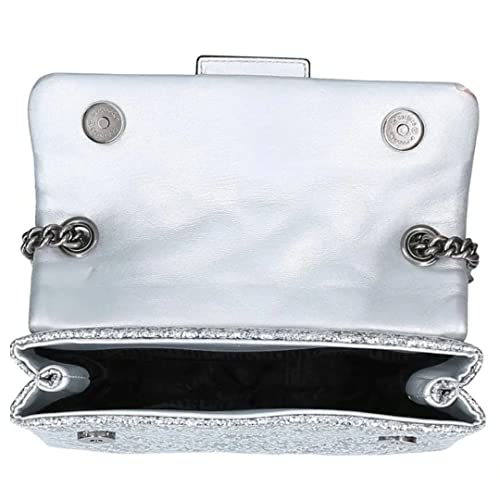 Kurt Geiger London Glitter Medium Kensington Crossbody Silver One Size