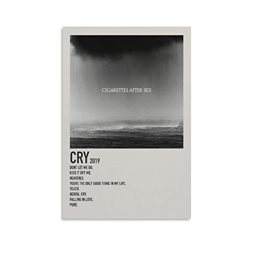 XIAOMB Cry - Cigarettes After Sex Music Album Poster for Bedroom Aesthetic Wall Decor Canvas Wall Art Gift 12x18inch(30x45cm)