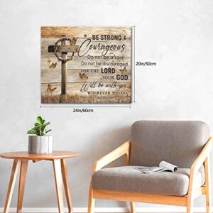 Jesus Wall Decor Christian Wall Art 20x24In Home Decor Bible Inspirational Living Room Decor Motivational Office Decor Farmhouse Picture Frame Christian Quotes Artwork Butterfly Rustic Kitchen Decor