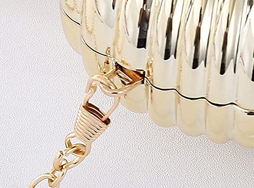 QZUnique Conch Crossbody Shoulder Bag Chain Strap Handbags Acrylic Women Fashion Evening Clutch Purse