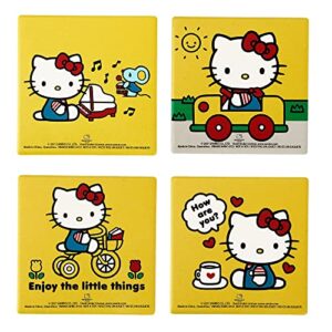 hello kitty ceramic drink coaster set of 4