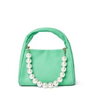 Small Goatskin Top Handle Clutch Handbags (4-Green)