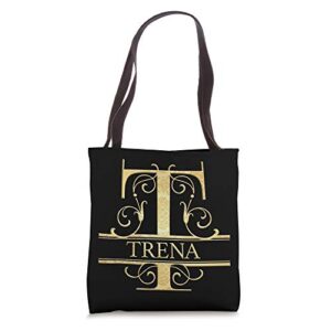 trena name tote bag