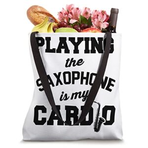 Funny Saxophone Lover Graphic for Women and Men Saxophonist Tote Bag