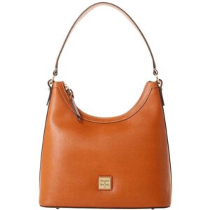 dooney & bourke saffiano hobo shoulder bag (natural)