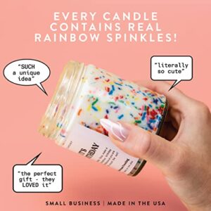 OMG, It’s Your Birthday Sprinkle Candle | West Clay Company | Happy Birthday Vanilla Cake Sprinkles Scented Soy Nontoxic Candles for Gift | Women, Bday, Birthday Gifts for Women