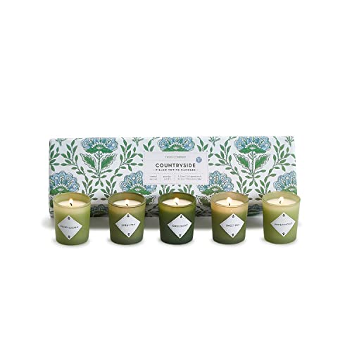 Two's Company Set of 5 Countryside Scented Candles