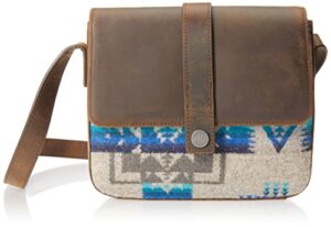 pendleton women’s square crossbody, chief joseph blue, one size