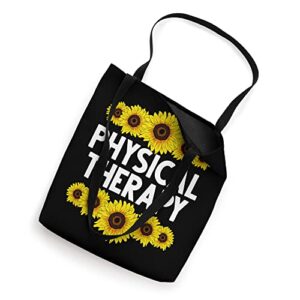 PT Therapist Yellow Flower Sunflower Physical Therapy Tote Bag