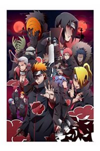 ukeclvd akatsuski poster uchiha itachi pain japan manga personality anime decorative painting wall art canvas posters gifts 12×18 inch no frame