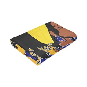 Sigma Gamma Rho Blanket Flannel Throw Ultra Soft Micro Blanket 50''x40'', Black